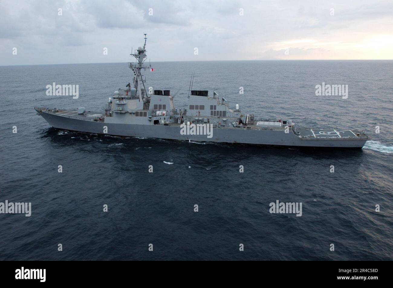 US Navy The guided-missile destroyer USS Curtis Wilbur (DDG 54) transit ...