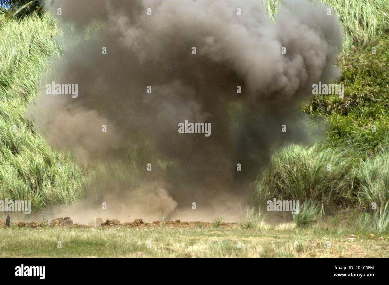 US Navy An explosion at the Emergency Disposal Range at the Naval ...