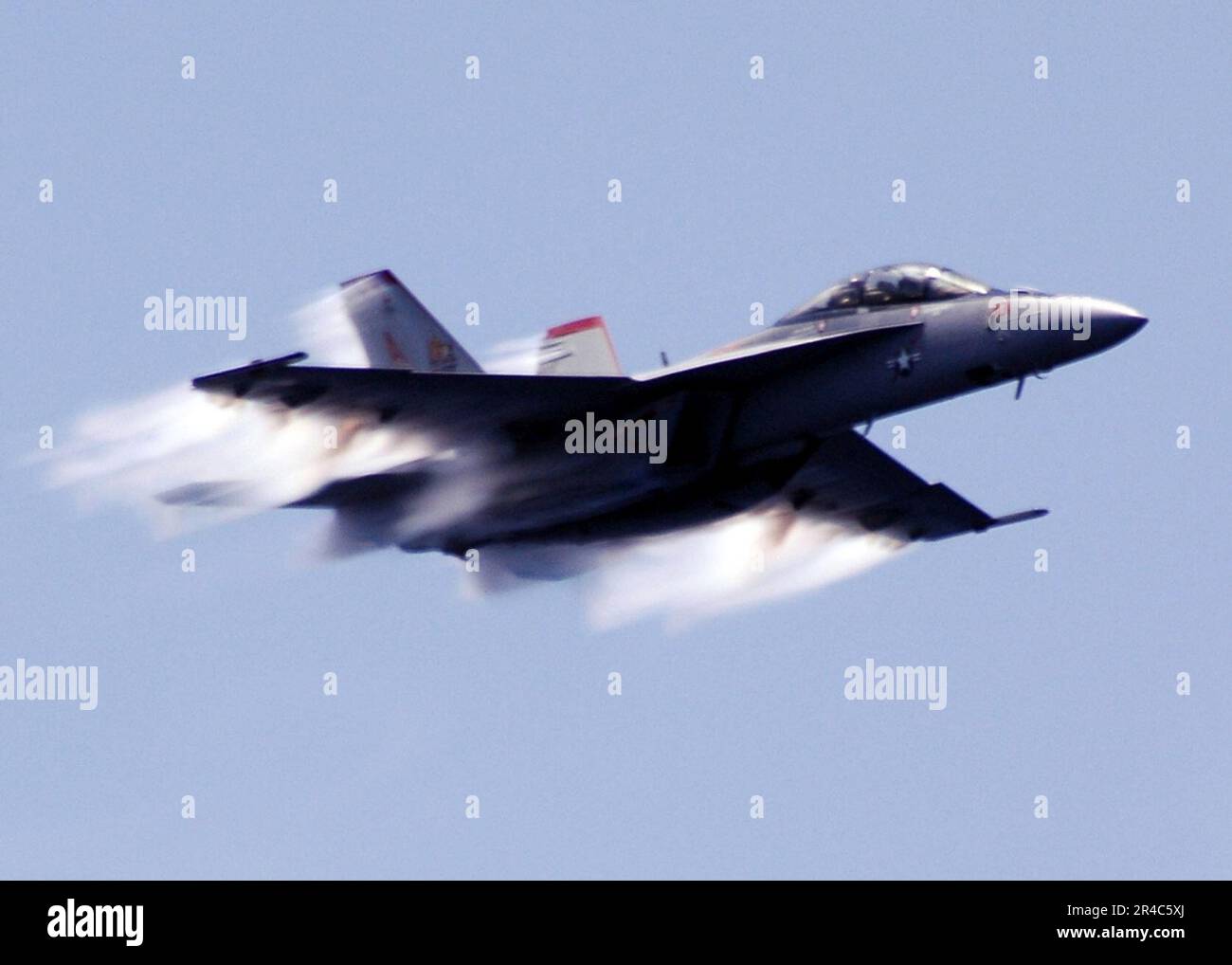 US Navy An F-A-18F Super Hornet assigned to the Red Rippers of Fighter ...