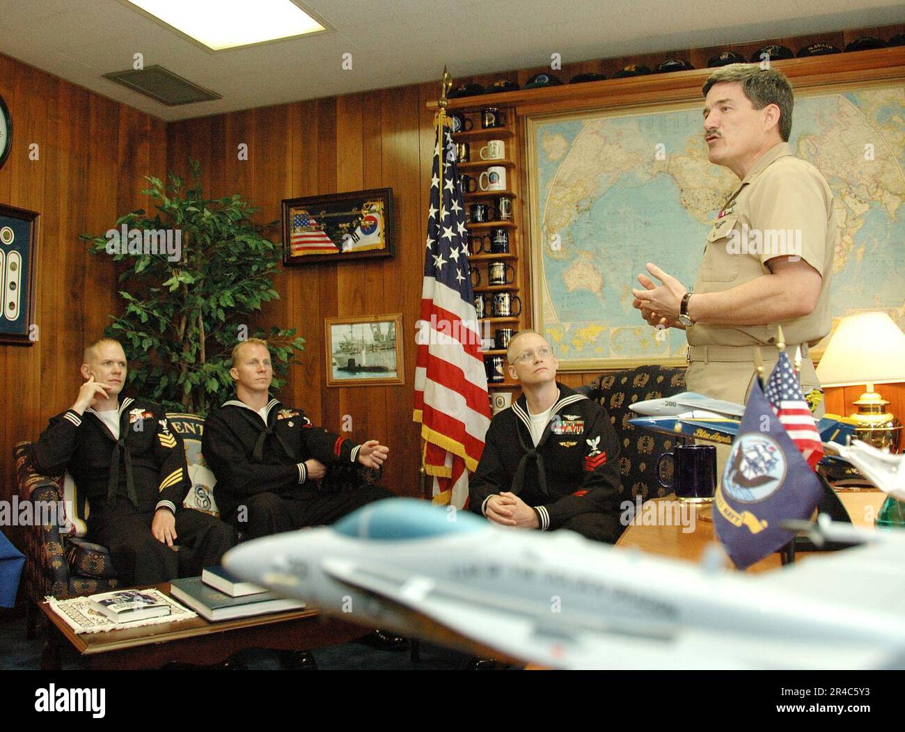 US Navy Master Chief Petty Officer of the Navy (MCPON) Terry Scott ...