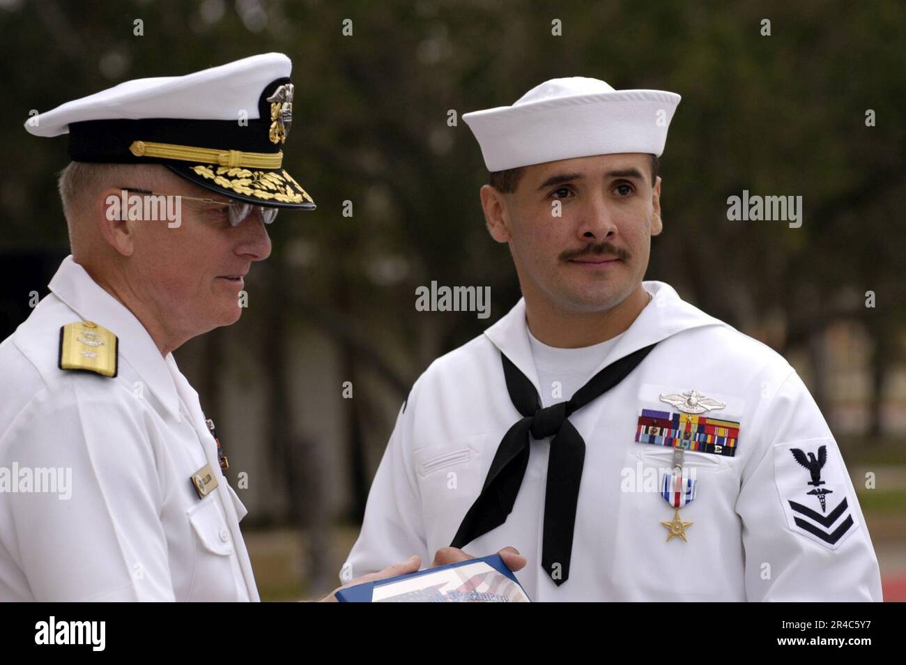 US Navy Hospital Corpsman 2nd Class was awarded the Silver Star Medal ...