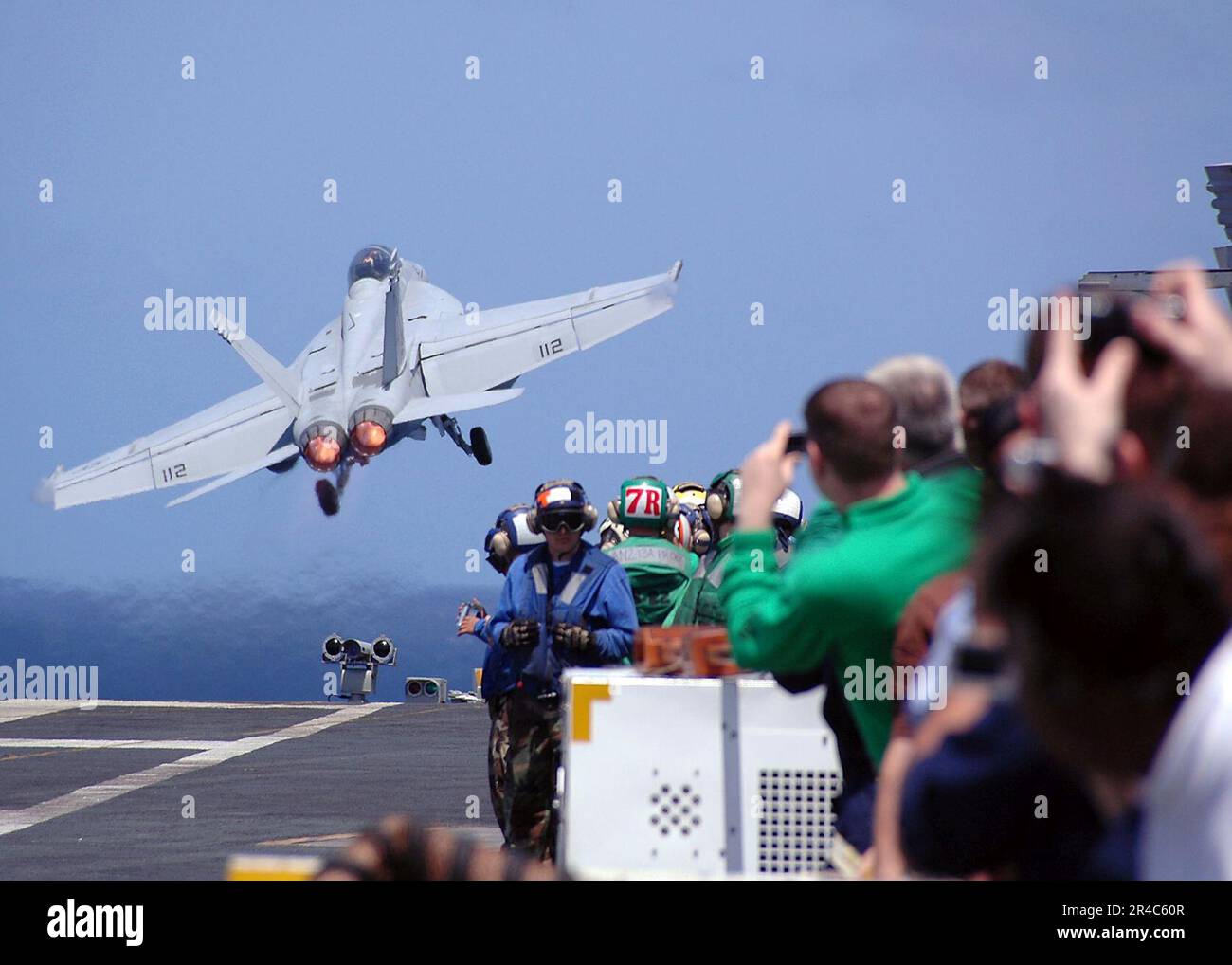 US Navy An F-A-18F Super Hornet assigned to the Red Rippers of Fighter ...