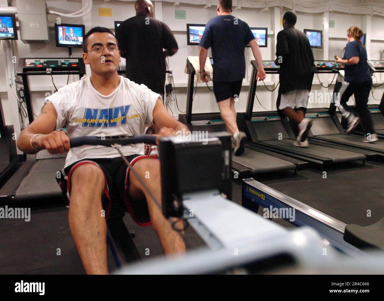 US Navy Airman takes time out of his day for fitness to ensure he is ...