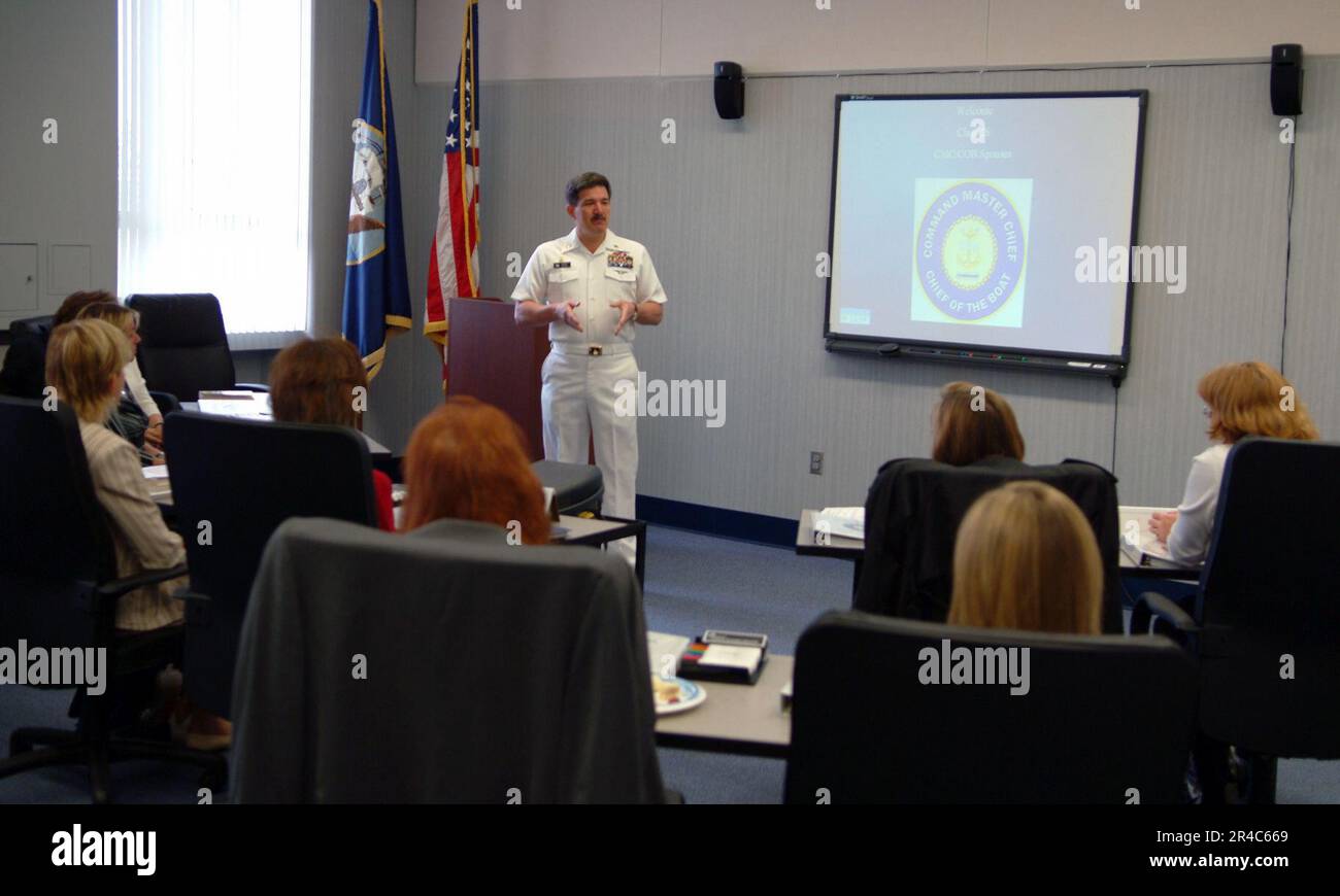 US Navy Master Chief Petty Officer of the Navy (MCPON) Terry Scott ...