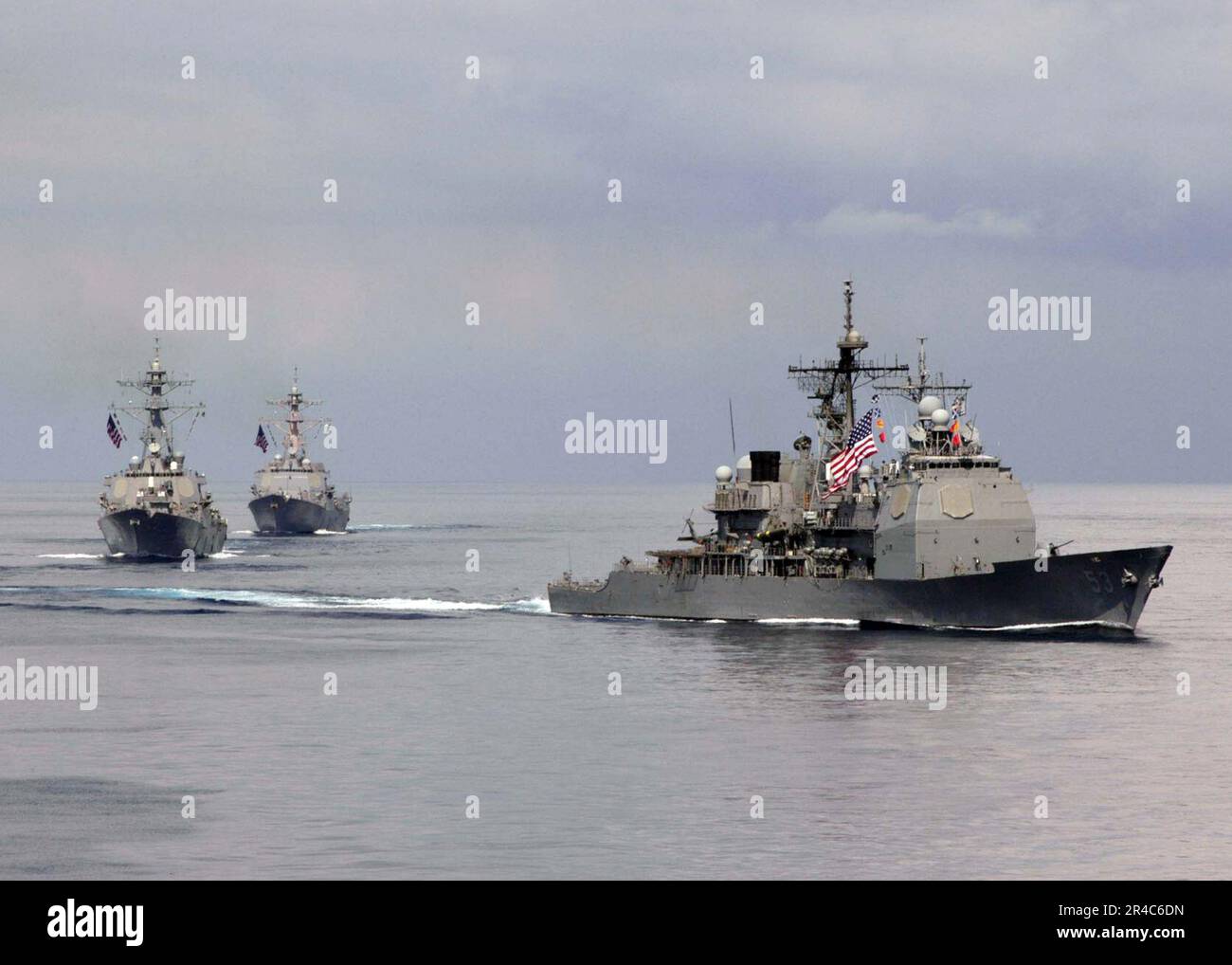 US Navy The guided-missile cruiser USS Mobile Bay (CG 53), guided ...