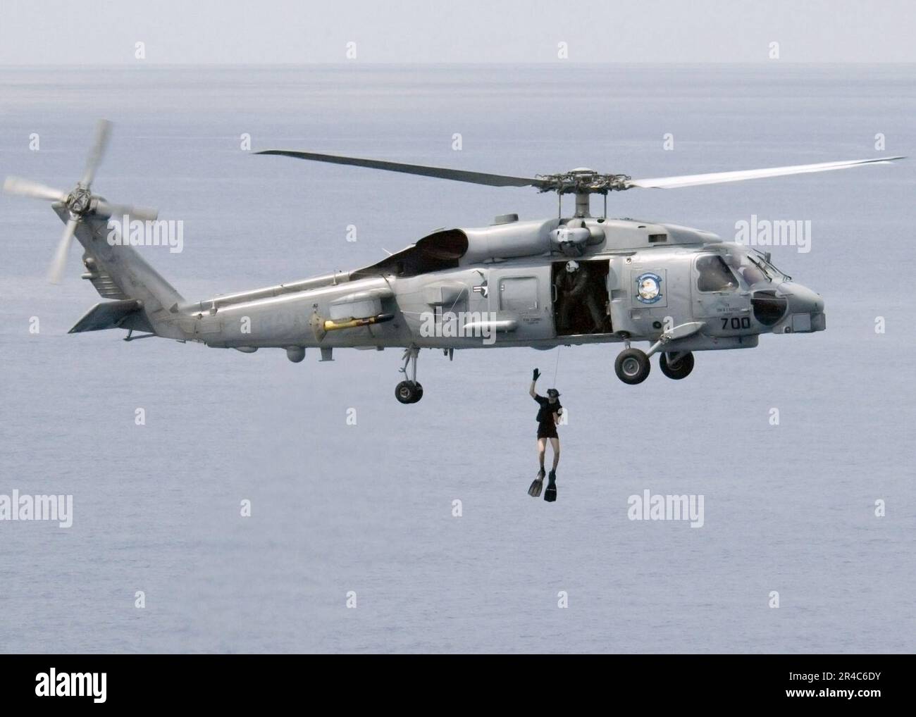 US Navy Aviation Warfare Operator 3rd Class a search and rescue swimmer ...