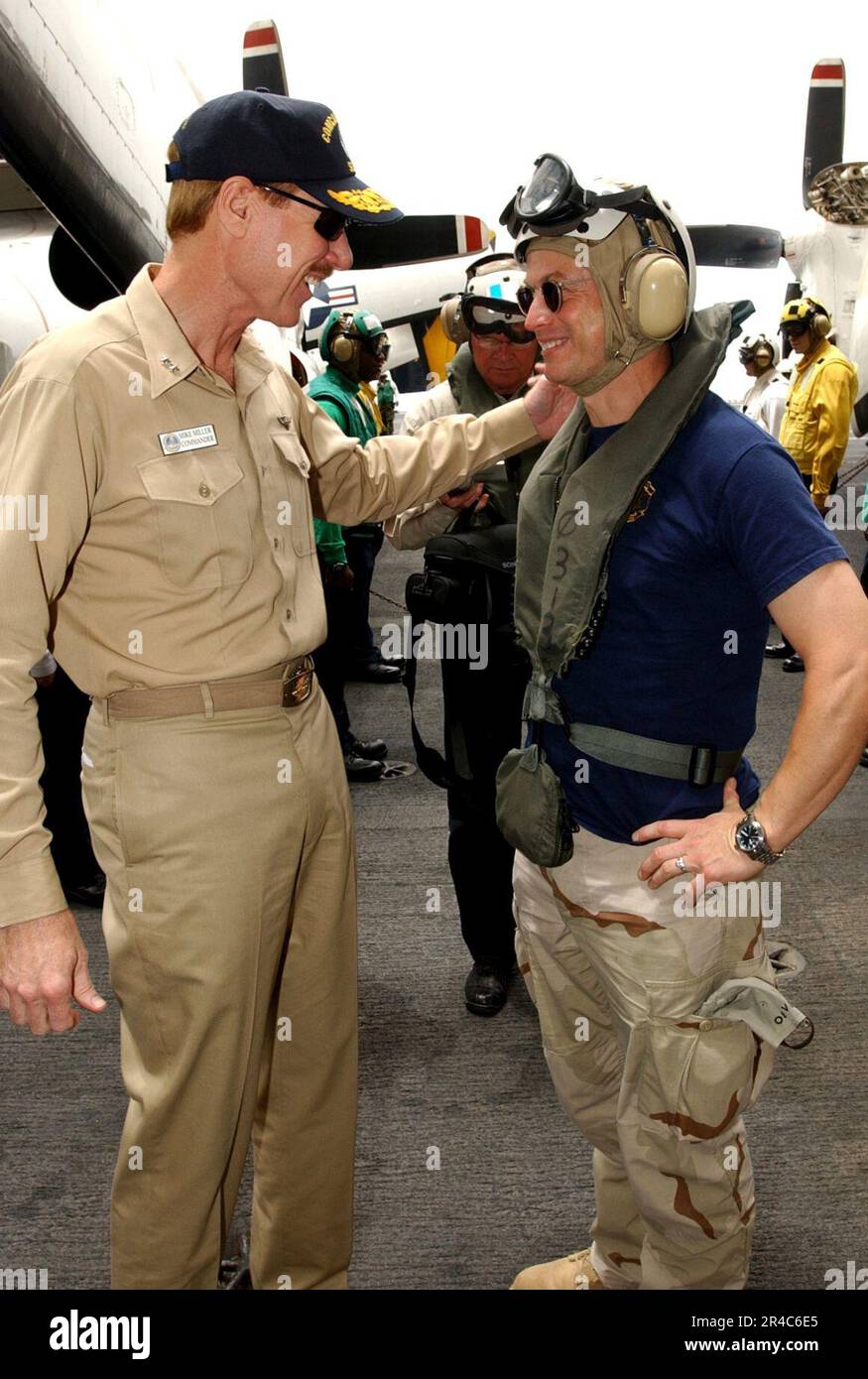US Navy Commander, Carrier Strike group Seven, Rear Adm. Michael Miller ...
