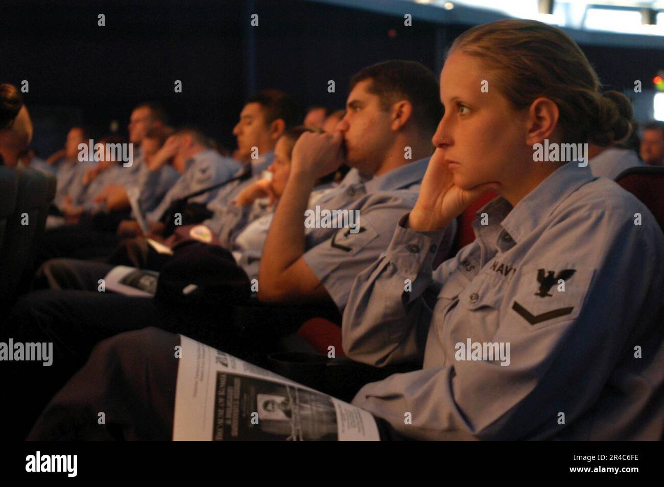 US Navy Sailors stationed on board Naval Base Coronado, gather at ...