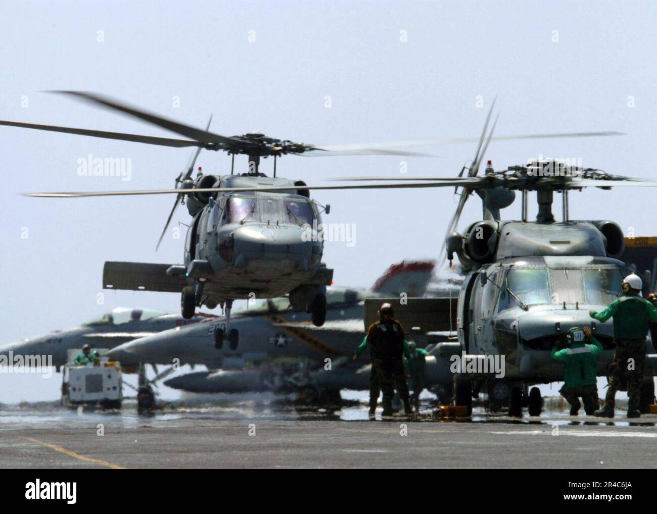 US Navy SH-60 Seahawks helicopter assigned to the Stock Photo - Alamy