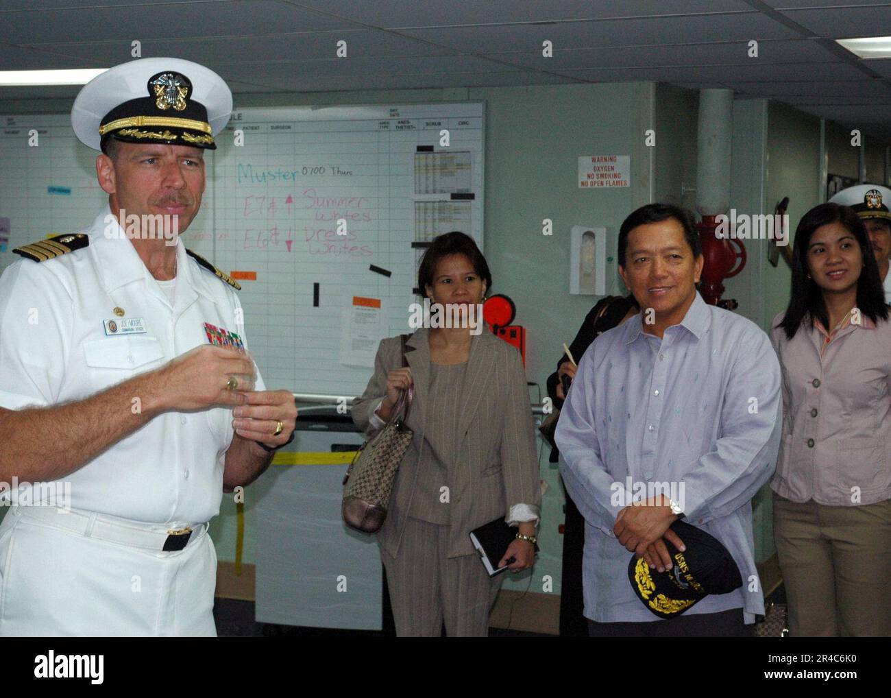 US Navy Commanding Officer of the Medical Treatment Facility Capt ...