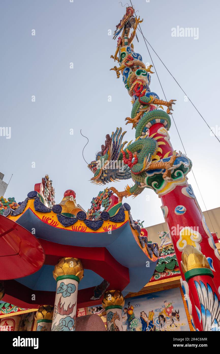 San Chao 7 Shrine (Chao Mae Thapthim), Cantonese temple to Goddess Mazu, Chinese Goddess of Sea ...