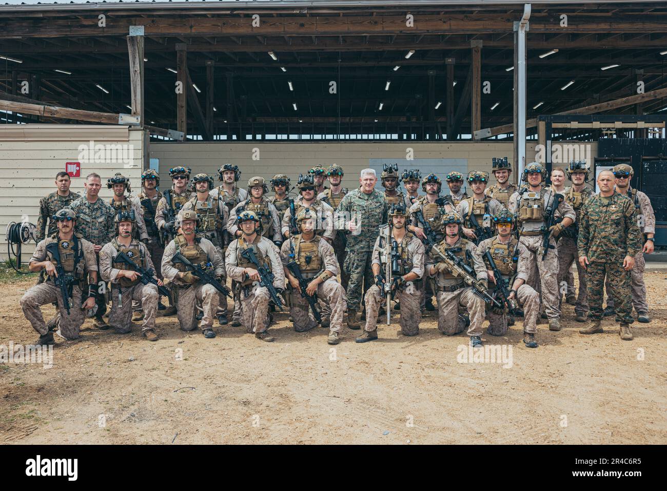 U.S. Marine Corps Col. Dennis Sampson, Commanding Officer of the 26th ...