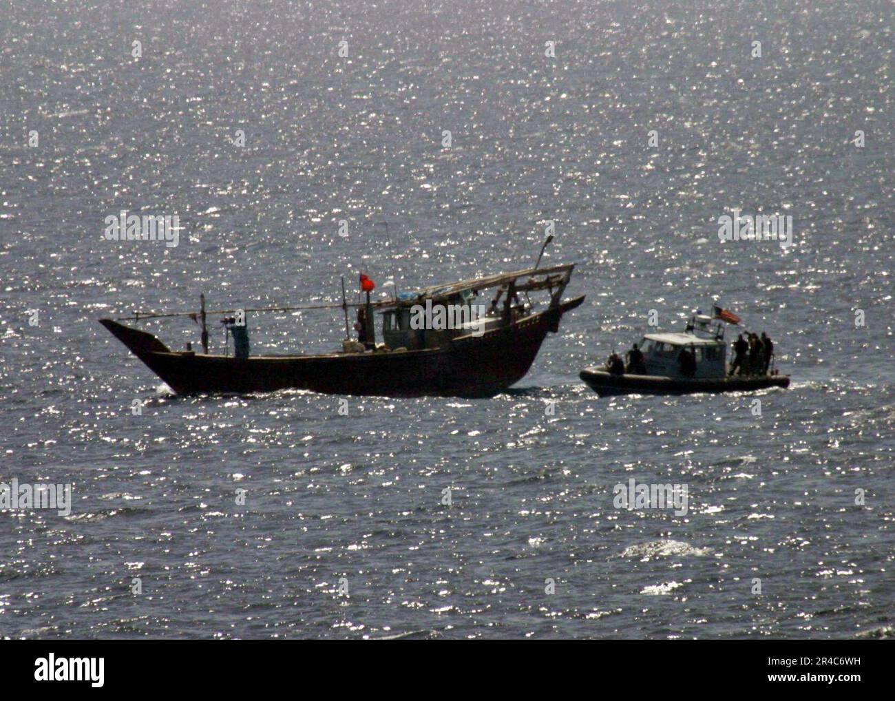 US Navy Sailors assigned to dock landing ship USS Germantown (LSD 42 ...