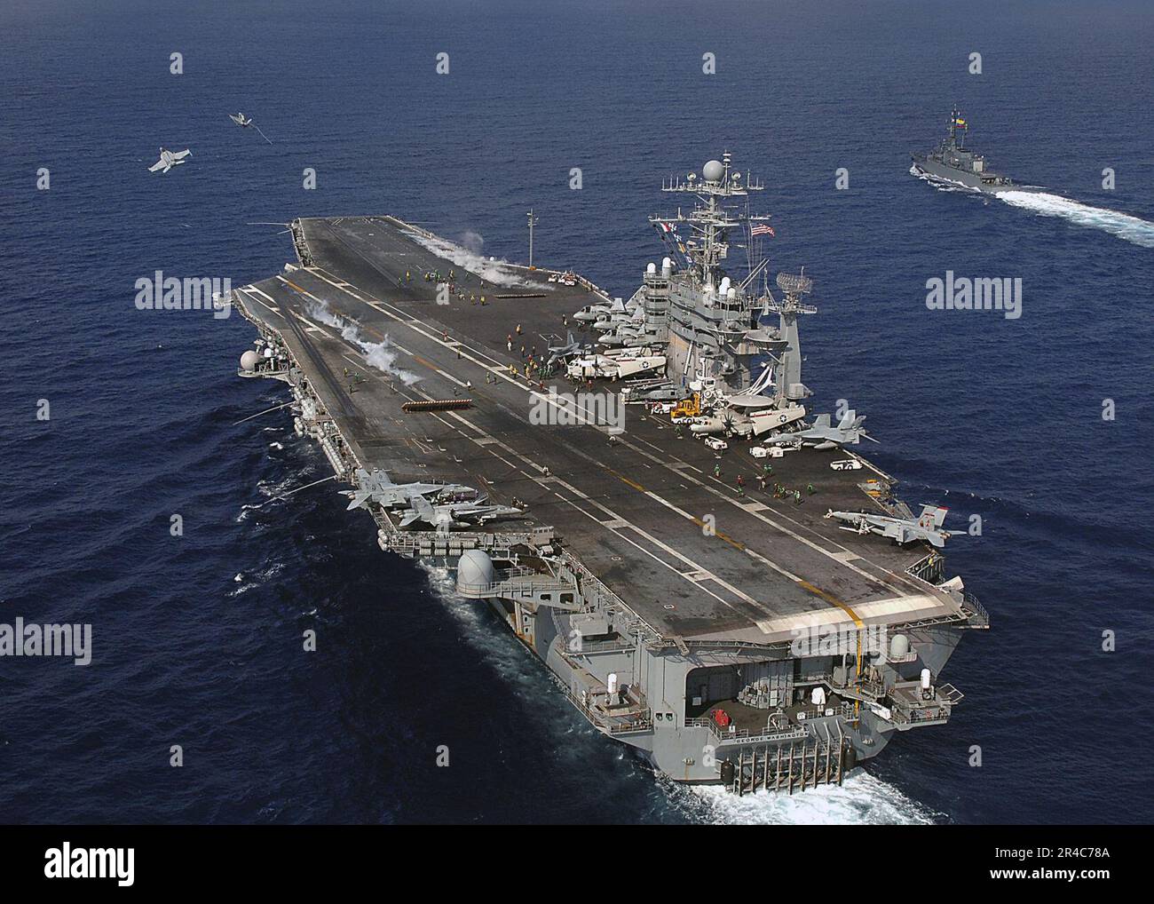 US Navy Armada Republica Colombia (ARC) Caldas (FM 52) stands plane ...