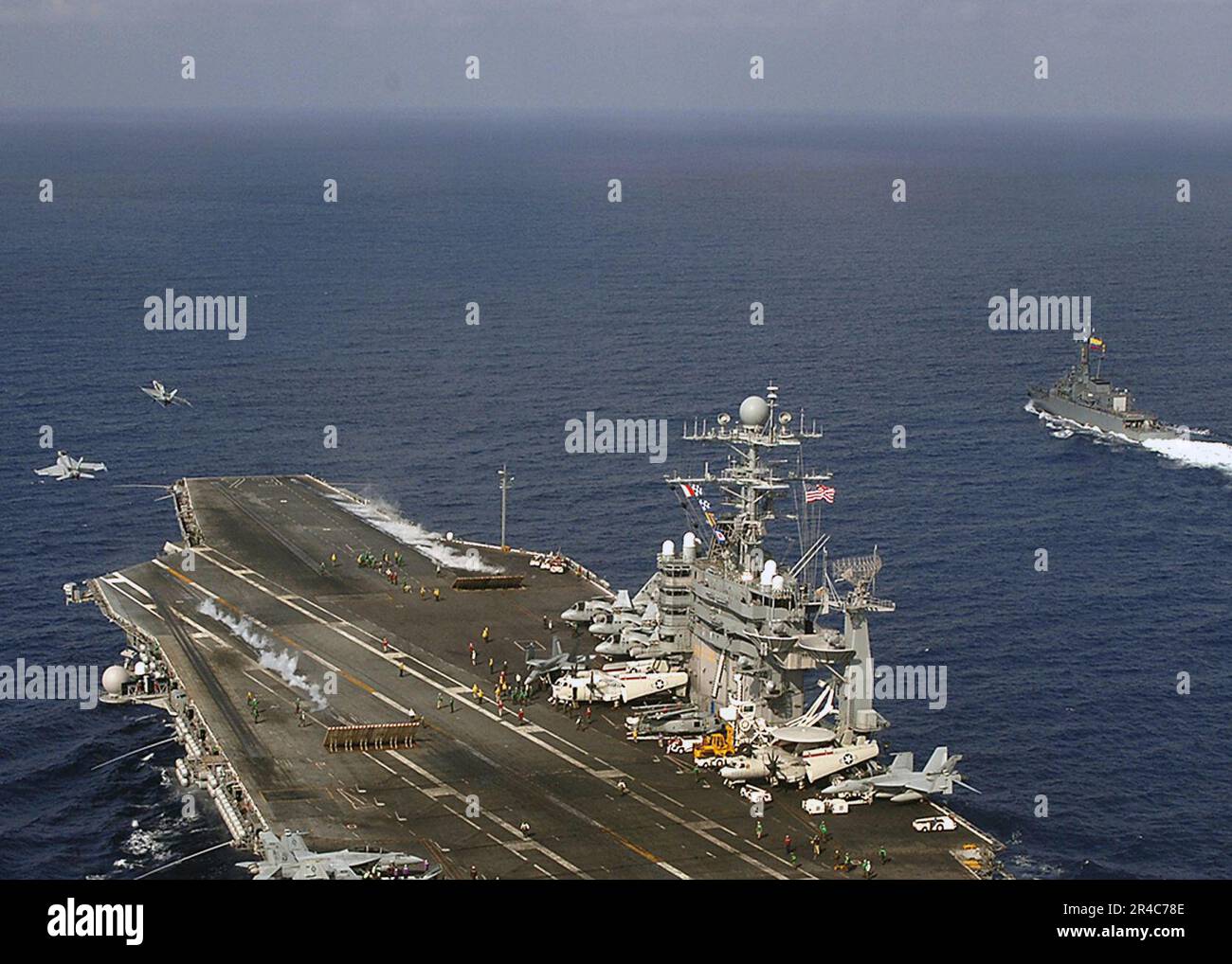 US Navy Armada Republica Colombia (ARC) Caldas (FM 52) stands plane ...