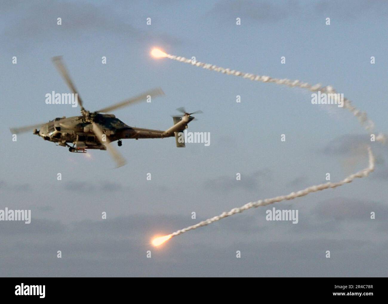 US Navy An SH-60F Seahawk helicopter assigned to the Dragonslayers of ...