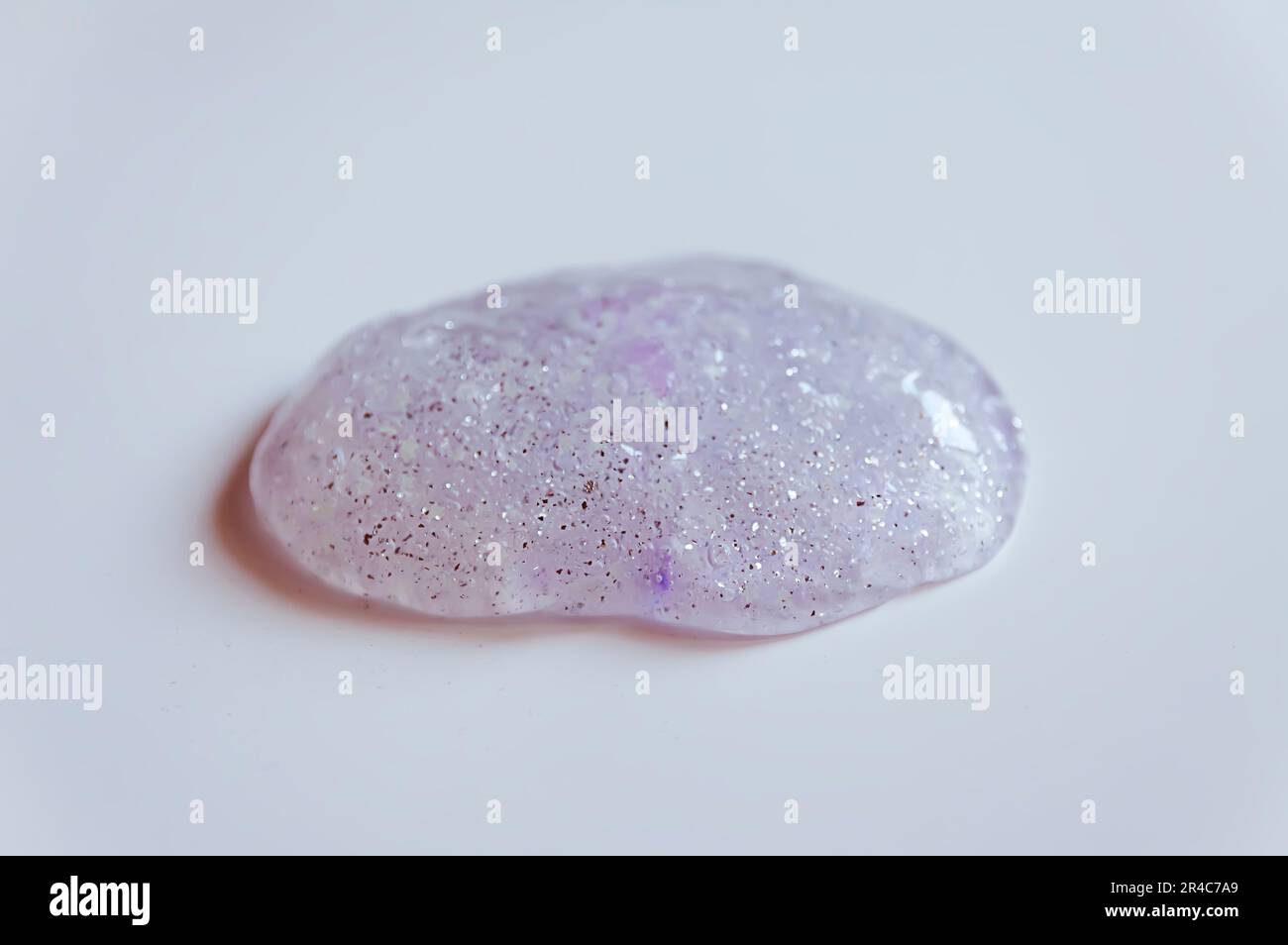 Transparent glitter slime mass Stock Photo - Alamy