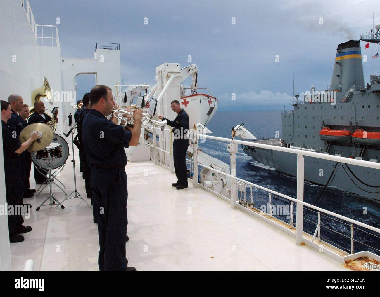 US Navy Chief Musician Donald Chilton directs the U.S. Navy Show Band ...