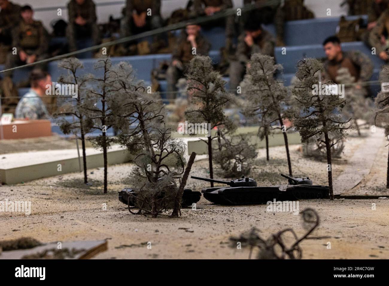 A terrain model is displayed during Military Operations in Urban ...