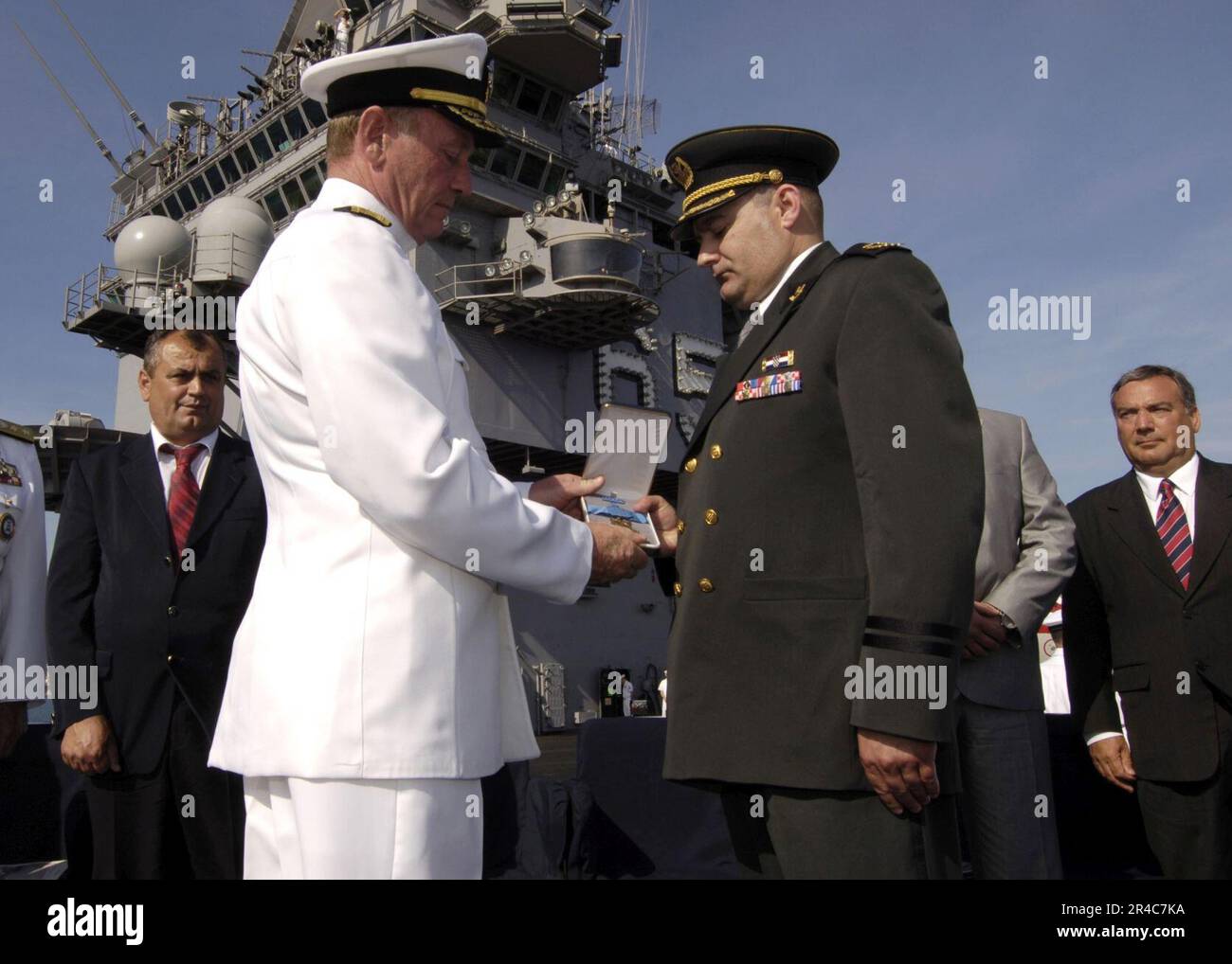 US Navy Commander, U.S. Naval Forces Europe Admiral Harry Ulrich ...