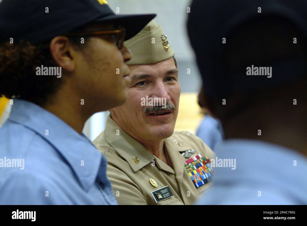 US Navy Master Chief Petty Officer of the Navy (MCPON) Terry Scott ...