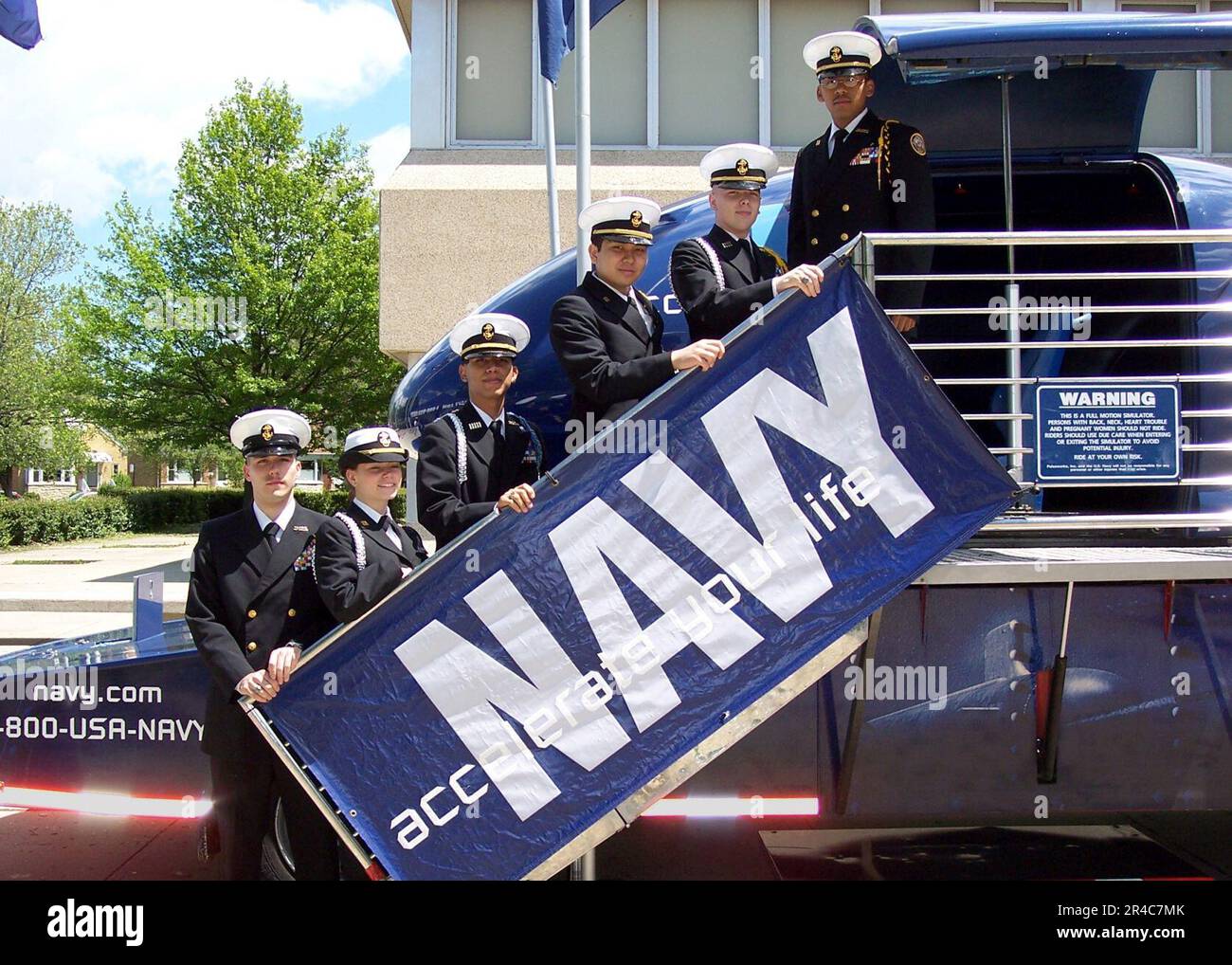 US Navy Naval Junior Reserve Officer Training Corps (NJROTC) students ...