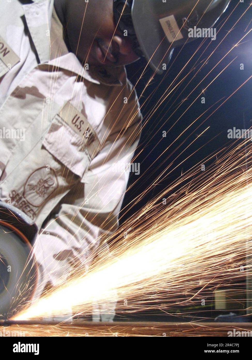 US Navy Construction Electrician 2nd Class assigned to Naval Mobile ...