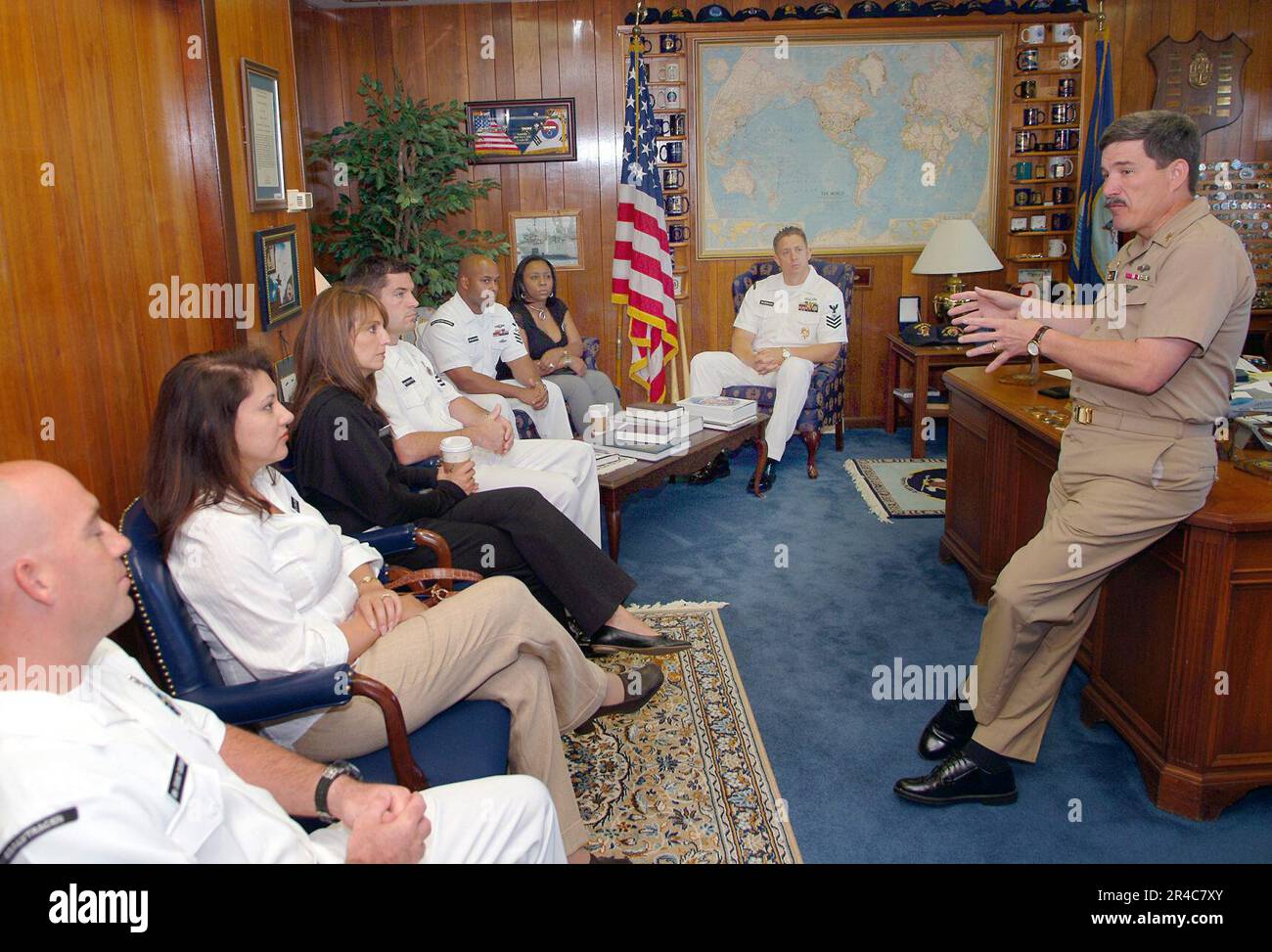 US Navy Master Chief Petty Officer of the Navy (MCPON) Terry Scott ...