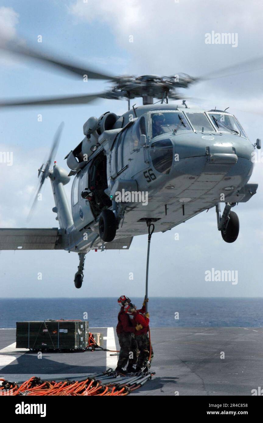 US Navy An MH-60S Seahawk assigned to Helicopter Sea Combat Support ...