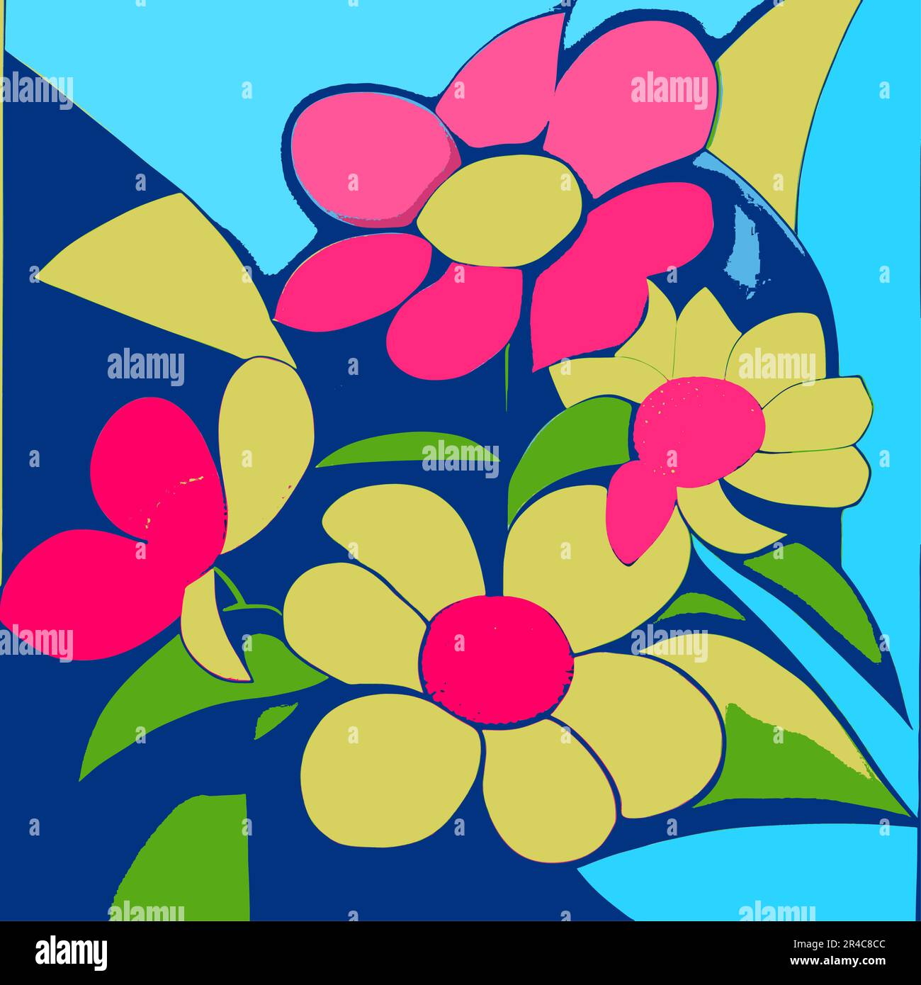 Radiant green spring background Stock Vector Images - Alamy