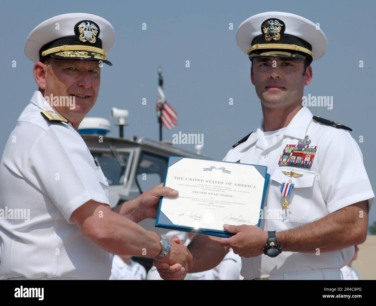 US Navy Rear Adm. Donald Bullard, commander, Navy Expeditionary Combat ...