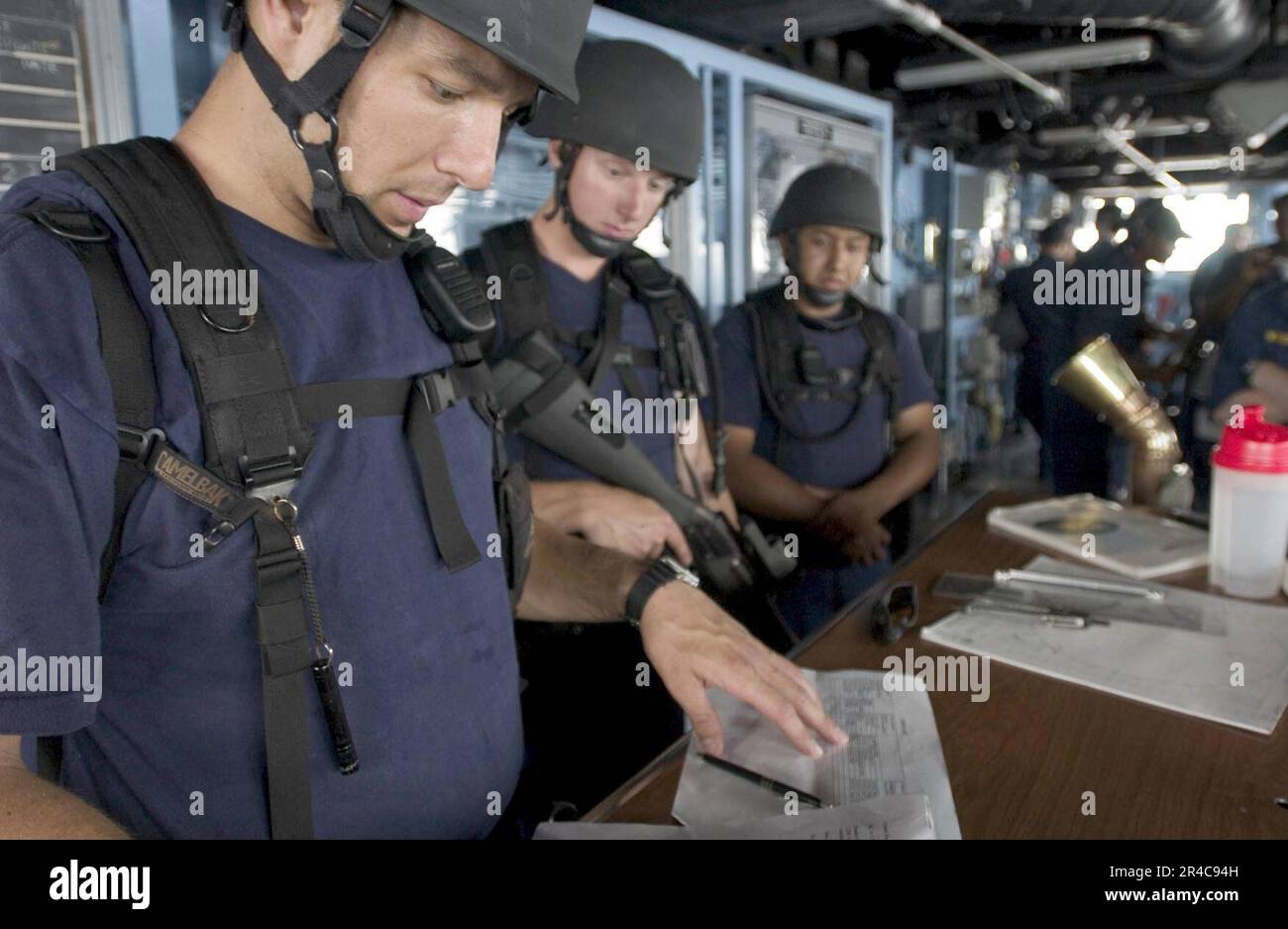 US Navy Boatswain's Mate 1st Class visit, board, search and seizure ...