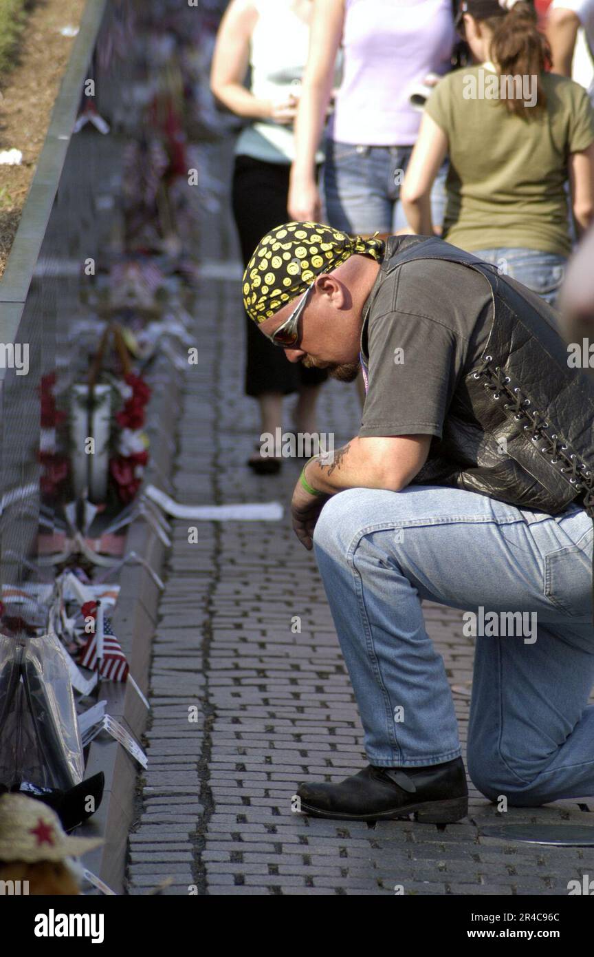 US Navy A participant in the 2006 Rolling Thunder – The Run for the ...