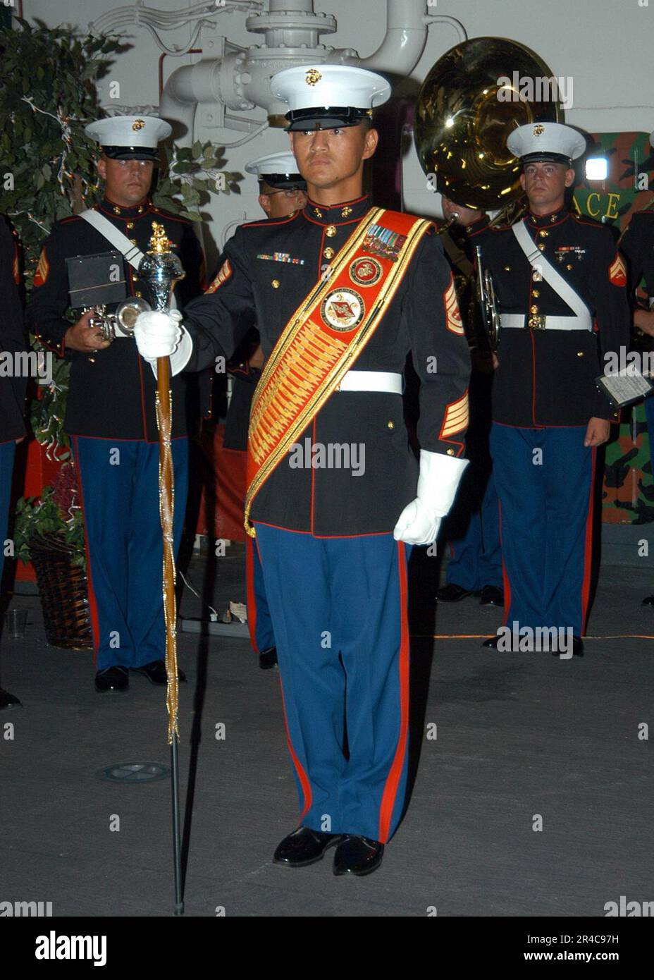 US Navy The 2nd Marine Aircraft Wing Band provides entertainment for ...