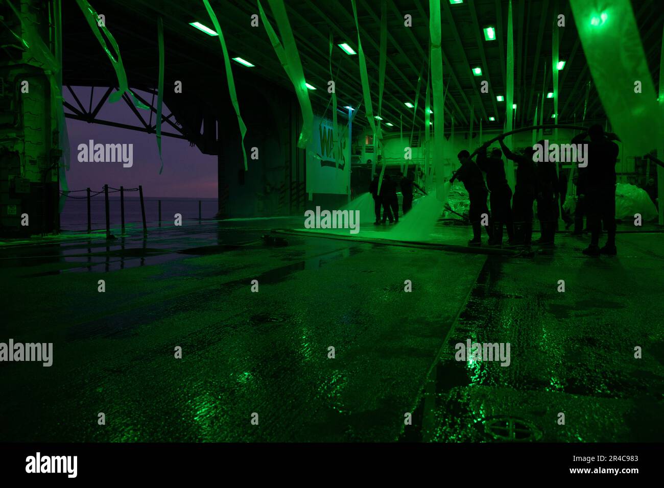 230328-N-CE729-2054 ATLANTIC OCEAN (March 28, 2023) Sailors aboard the ...