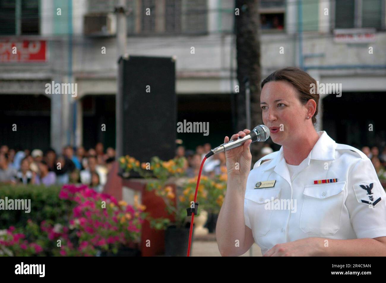 US Navy Navy Petty Officer 3rd performs with the U.S. Navy Show Band ...