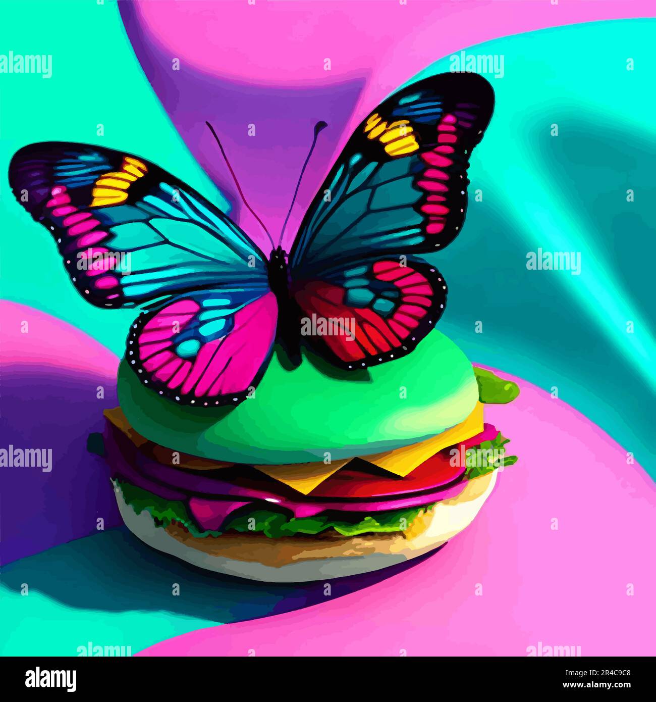 Insect macro close view Stock Vector Images - Alamy