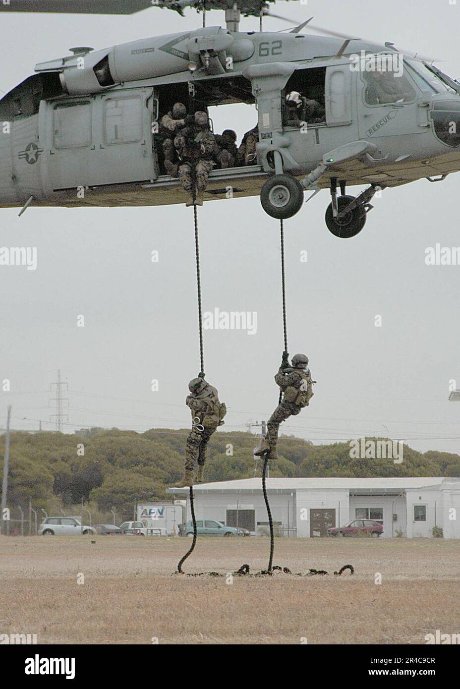 US Navy Marines assigned to 1st Fleet Anti-Terrorism team, 5th Platoon ...