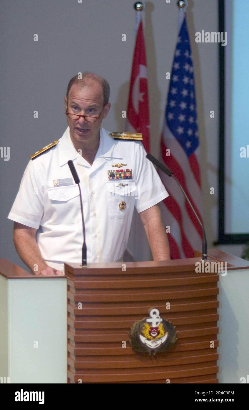 US Navy Commander Logistics Group Western Pacific Rear Adm. William R ...