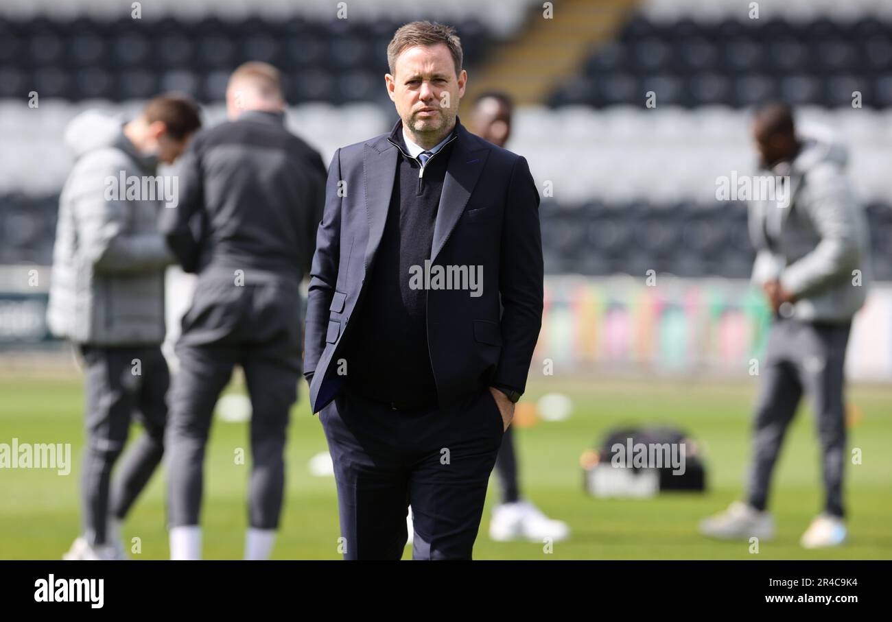 Rangers Manager Michael Beale walks the pitch prior to the cinch ...