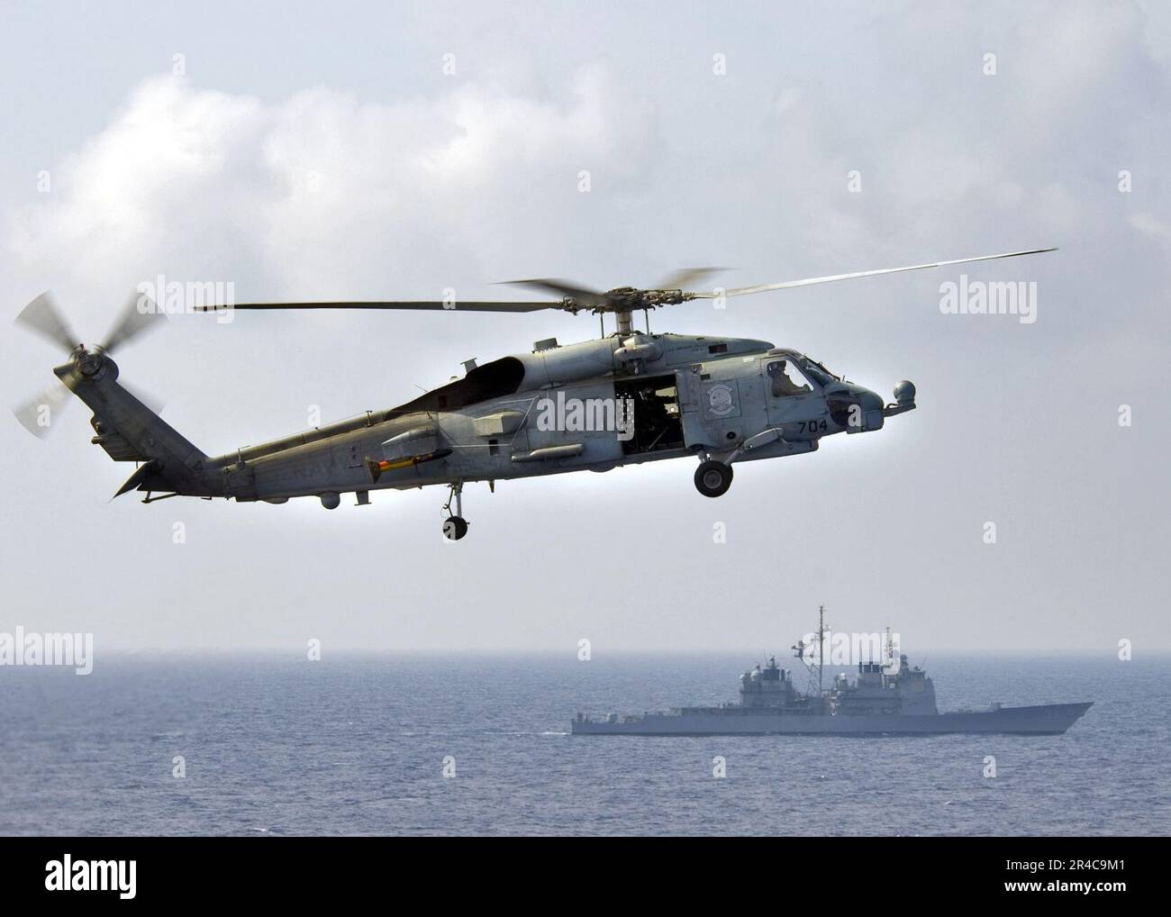 US Navy An SH-60B Seahawk helicopter assigned to Helicopter Anti ...