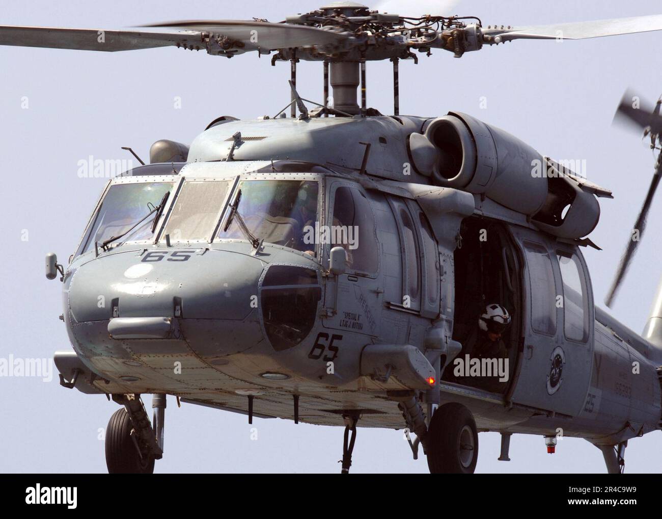 US Navy An MH-60S Seahawk Helicopter, assigned to the Island Knights of ...