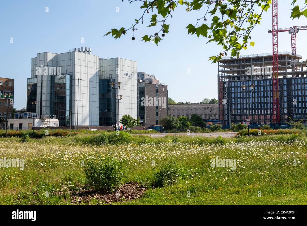 Construction on the Island Quarter in Nottingham City, Nottinghamshire ...