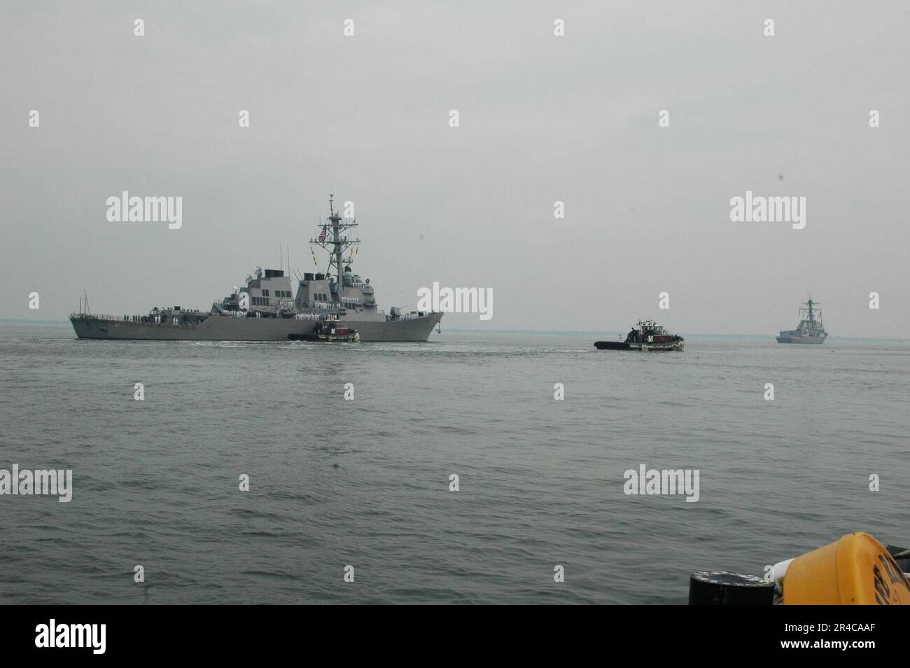 Us Navy Uss Cole Ddg 67 Left And Uss Bulkeley Ddg 84 Depart