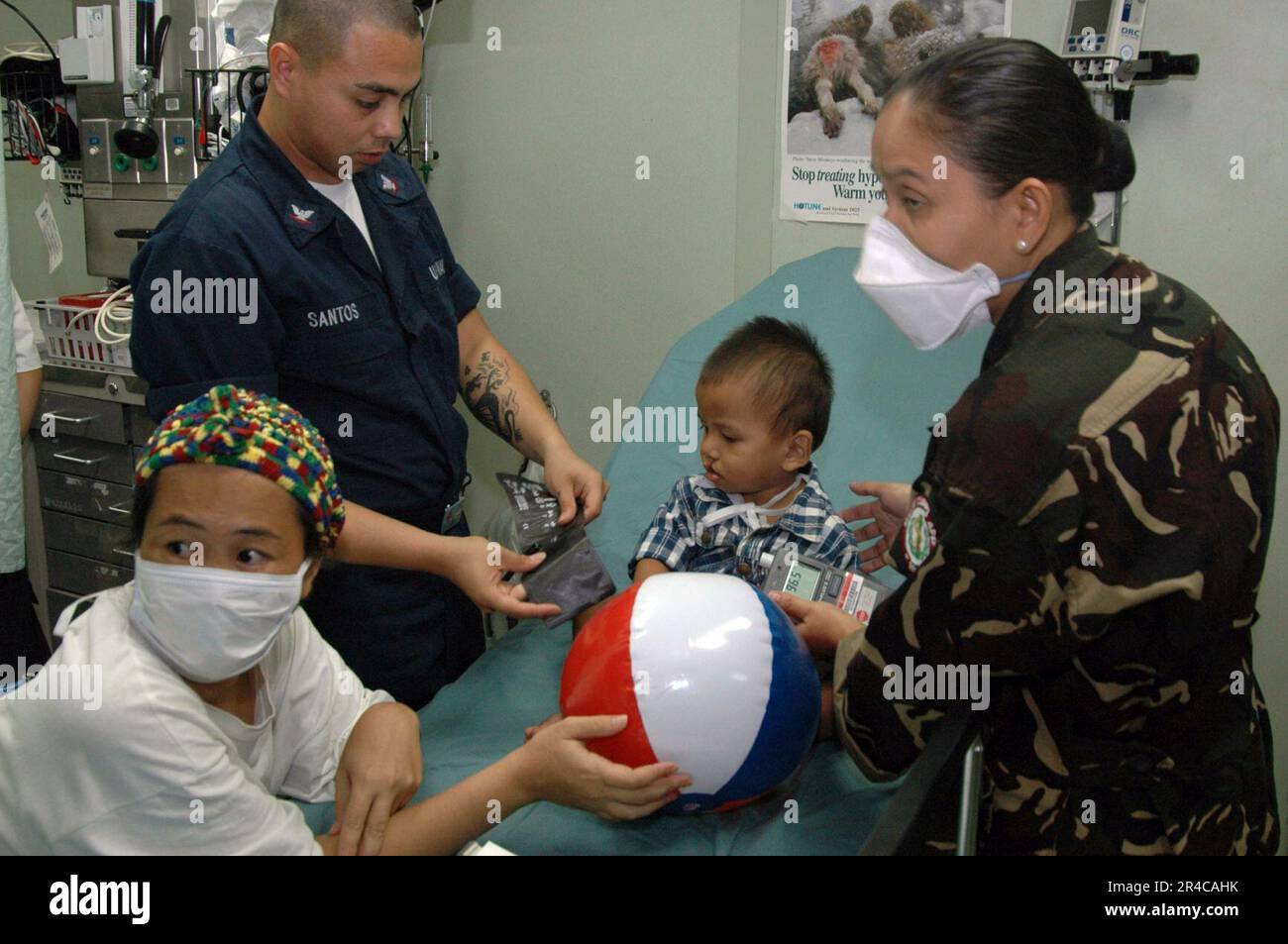US Navy Navy Hospital Corpsman 3rd class of the Medical Treatment ...