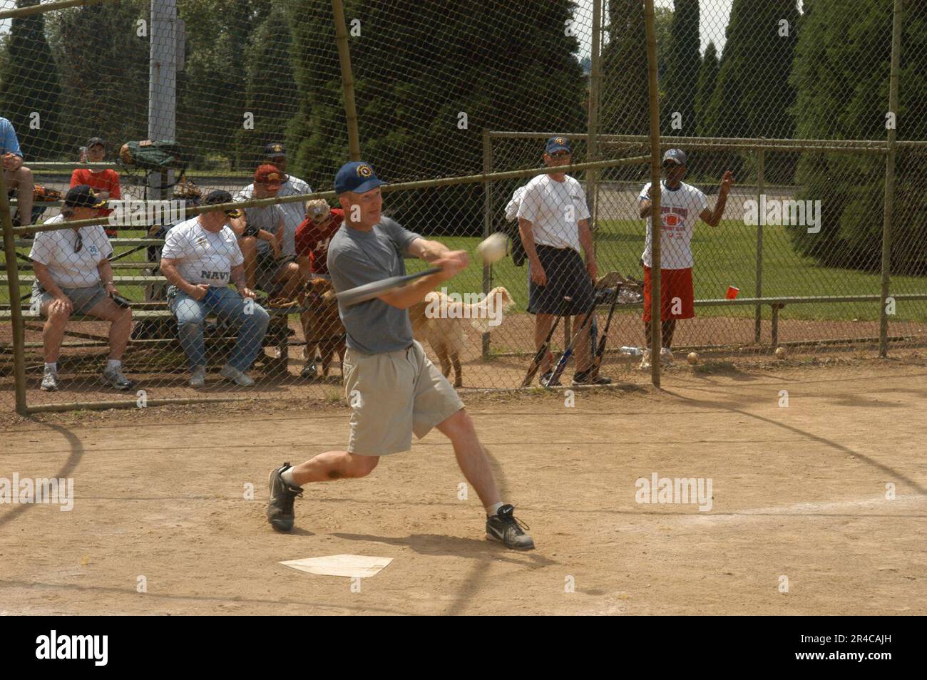 US Navy USS Preble (DDG 88) Commanding Officer, Cmdr. delivers a key ...