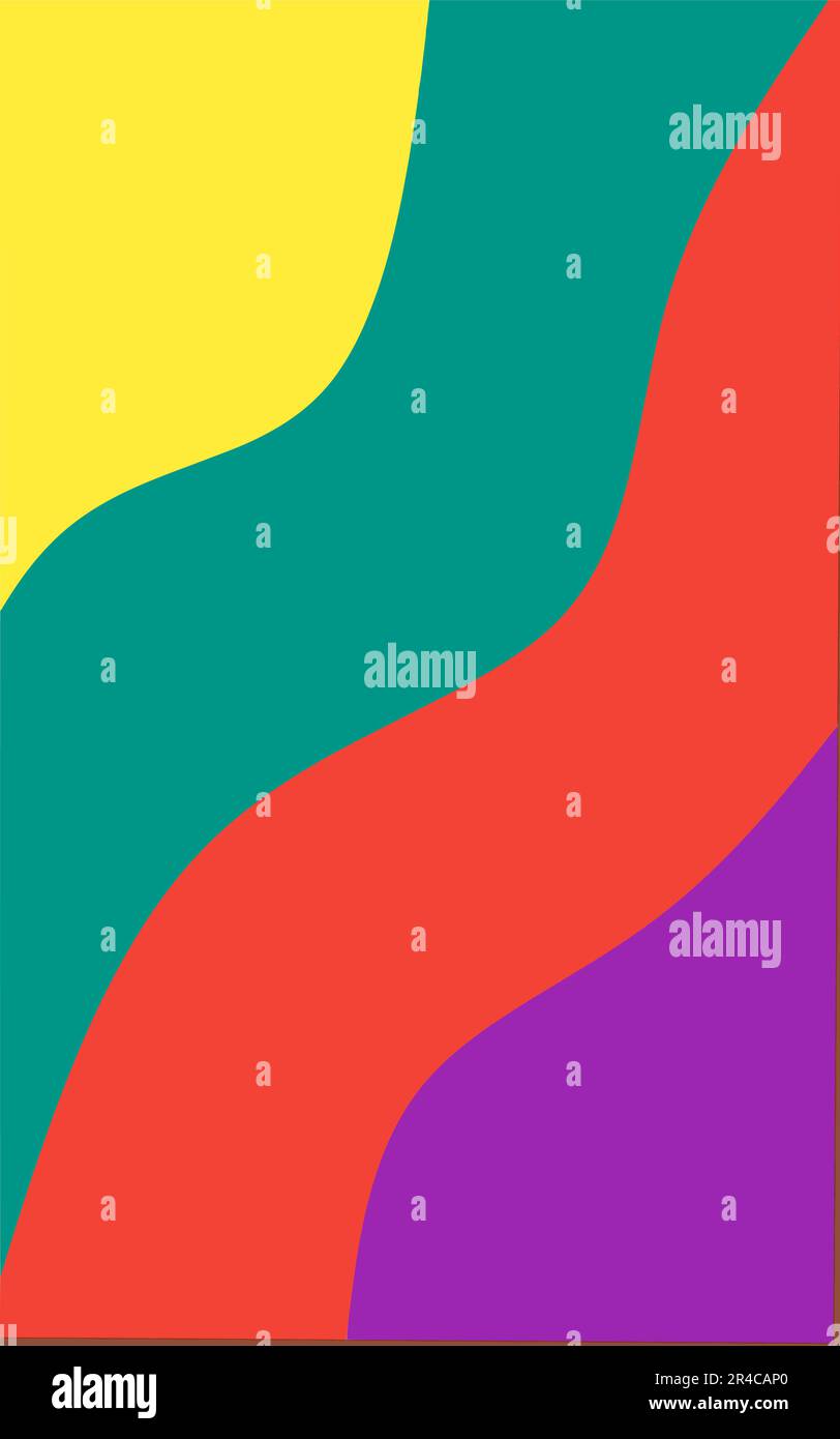 A Multi-Colored Masterpiece of Art. A vibrant painting full of creative ...