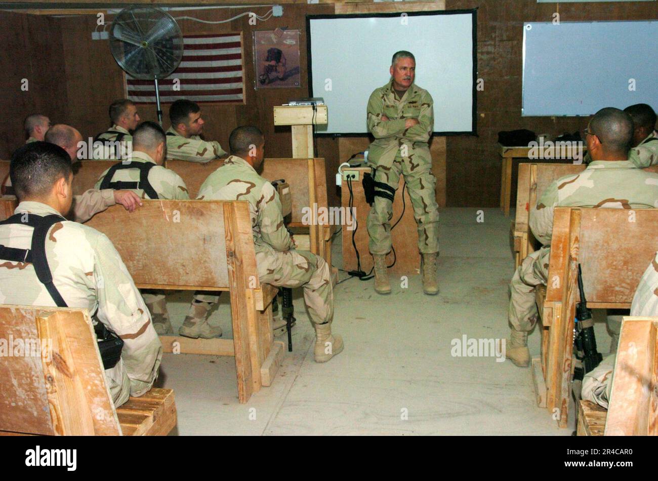 US Navy Commander, First Naval Construction Division, Rear Adm. Robert ...