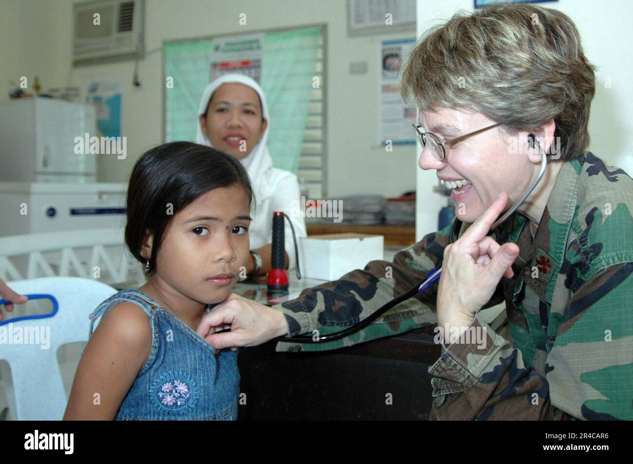 US Navy Air Force Maj. a pediatrician with the Medical Treatment ...