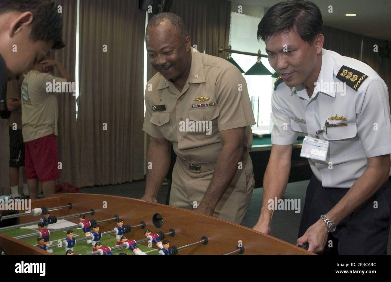 US Navy Commander, Destroyer Squadron One,(COMDESRON-1) and the five ...